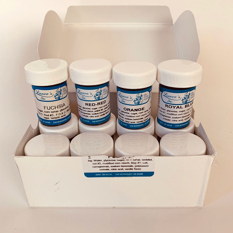 Box of 12 Assorted Paste Food Colors | Mexican Sugar Skull